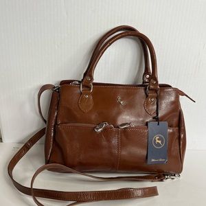 Ashwood | Bags | Nwt Ashwood Genuine Leather Satchel In Brown | Poshmark